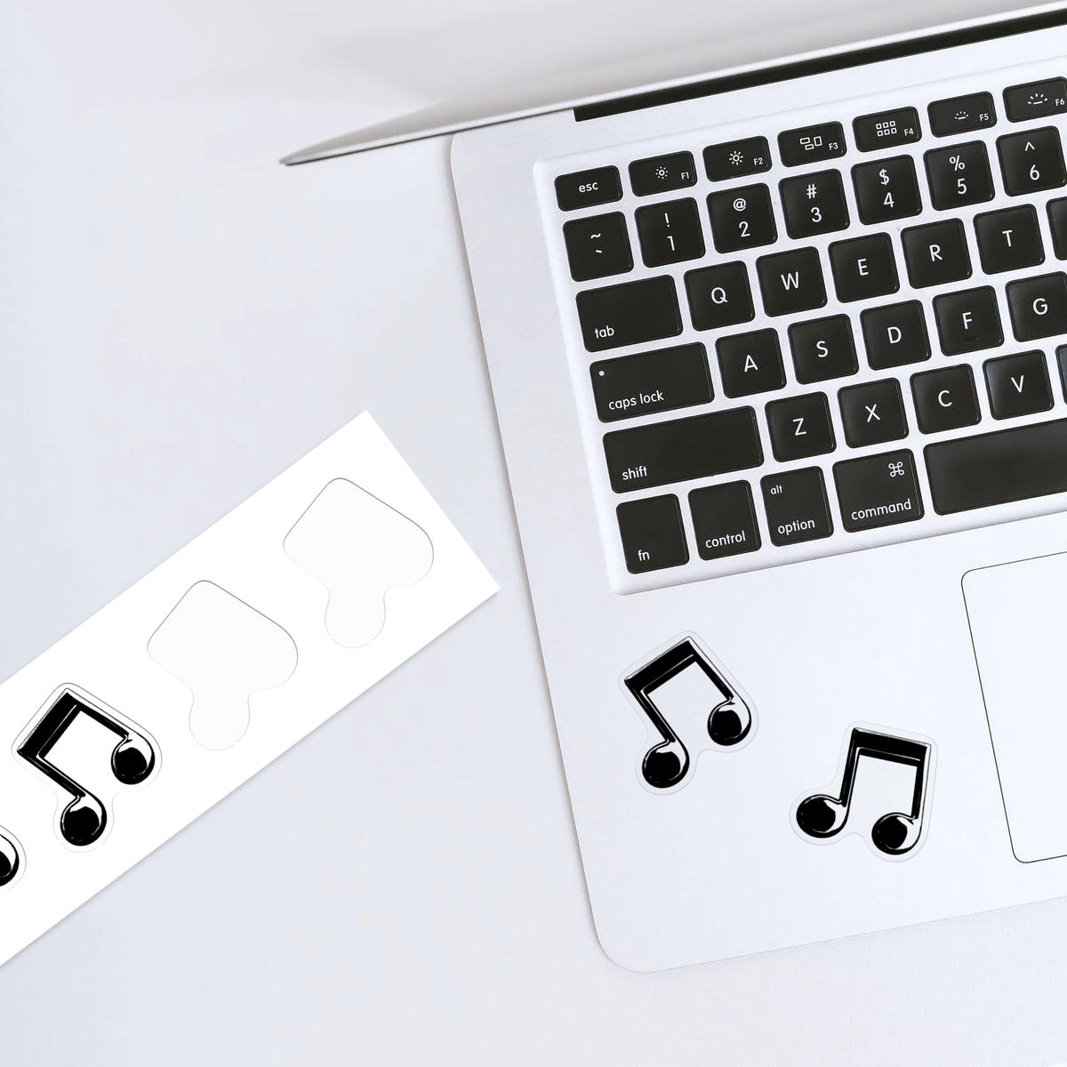 'Single Music Note' Clear Sticker Decals (DC052329) | eBay UK