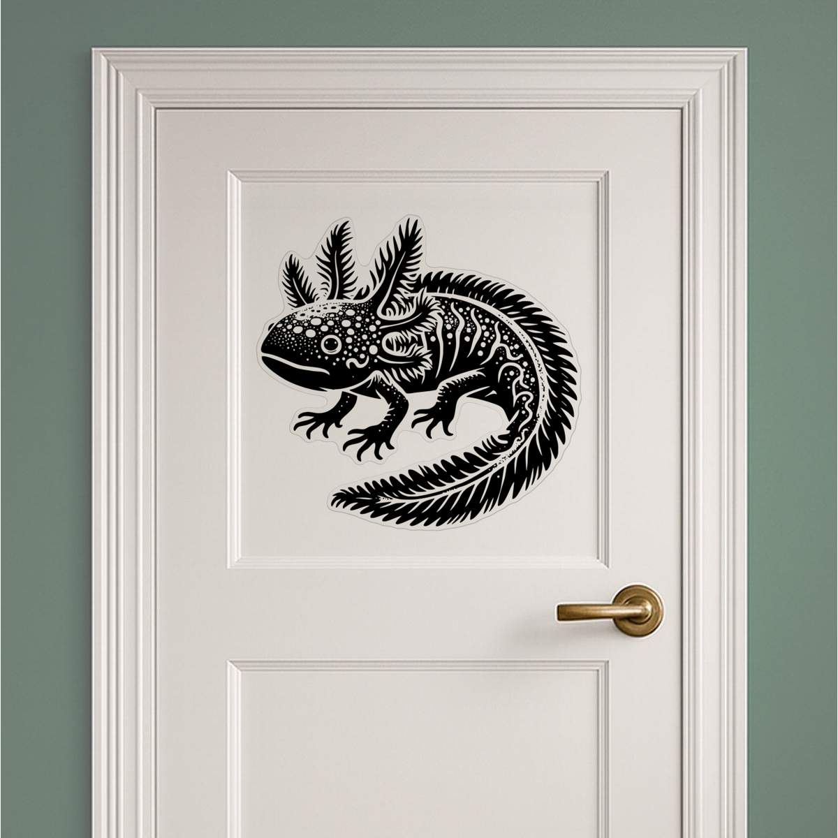 'Axolotl Salamander' Clear Sticker Decal – Waterproof Film for Windows ...
