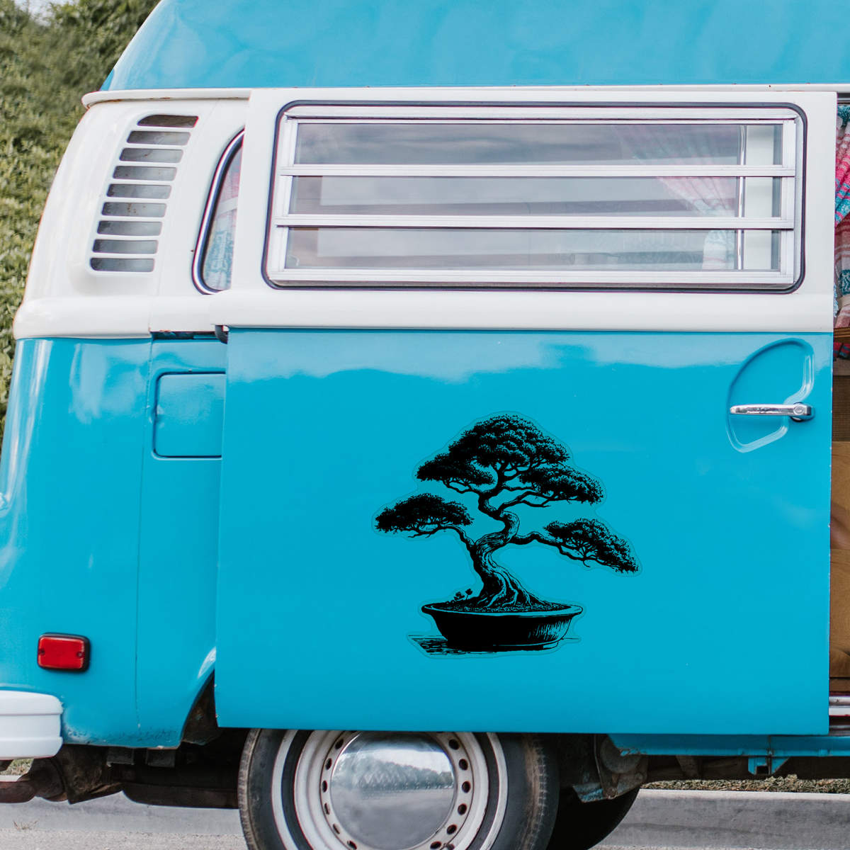 'Bonsai Tree in Pot' Clear Sticker Decals (DC050886) | eBay UK