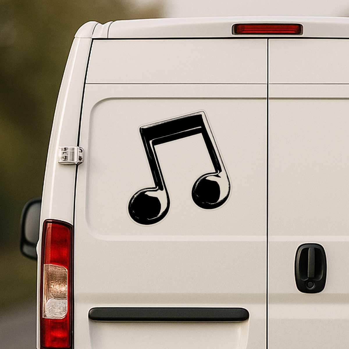 'Single Music Note' Clear Sticker Decals (DC052329) | eBay UK