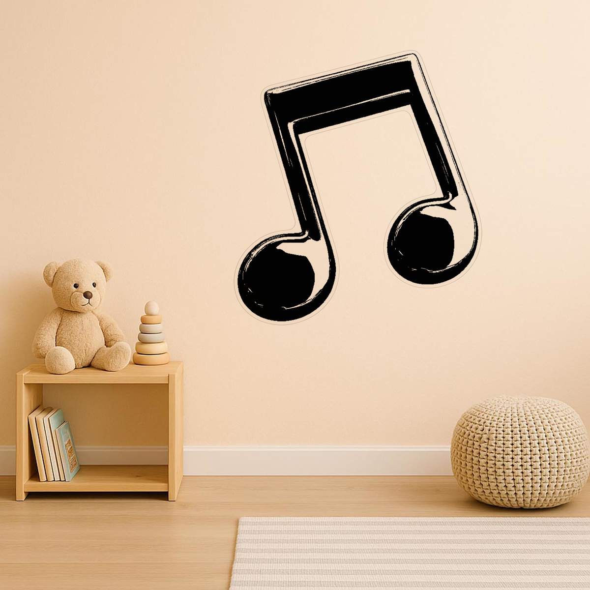 'Single Music Note' Clear Sticker Decals (DC052329) | eBay UK