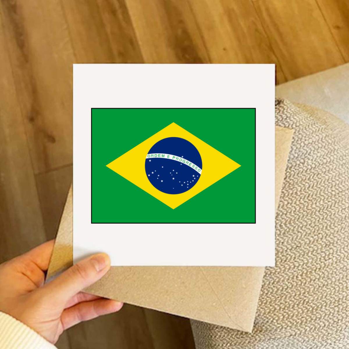 'Brazil Flag' Greeting Cards (GC023045)