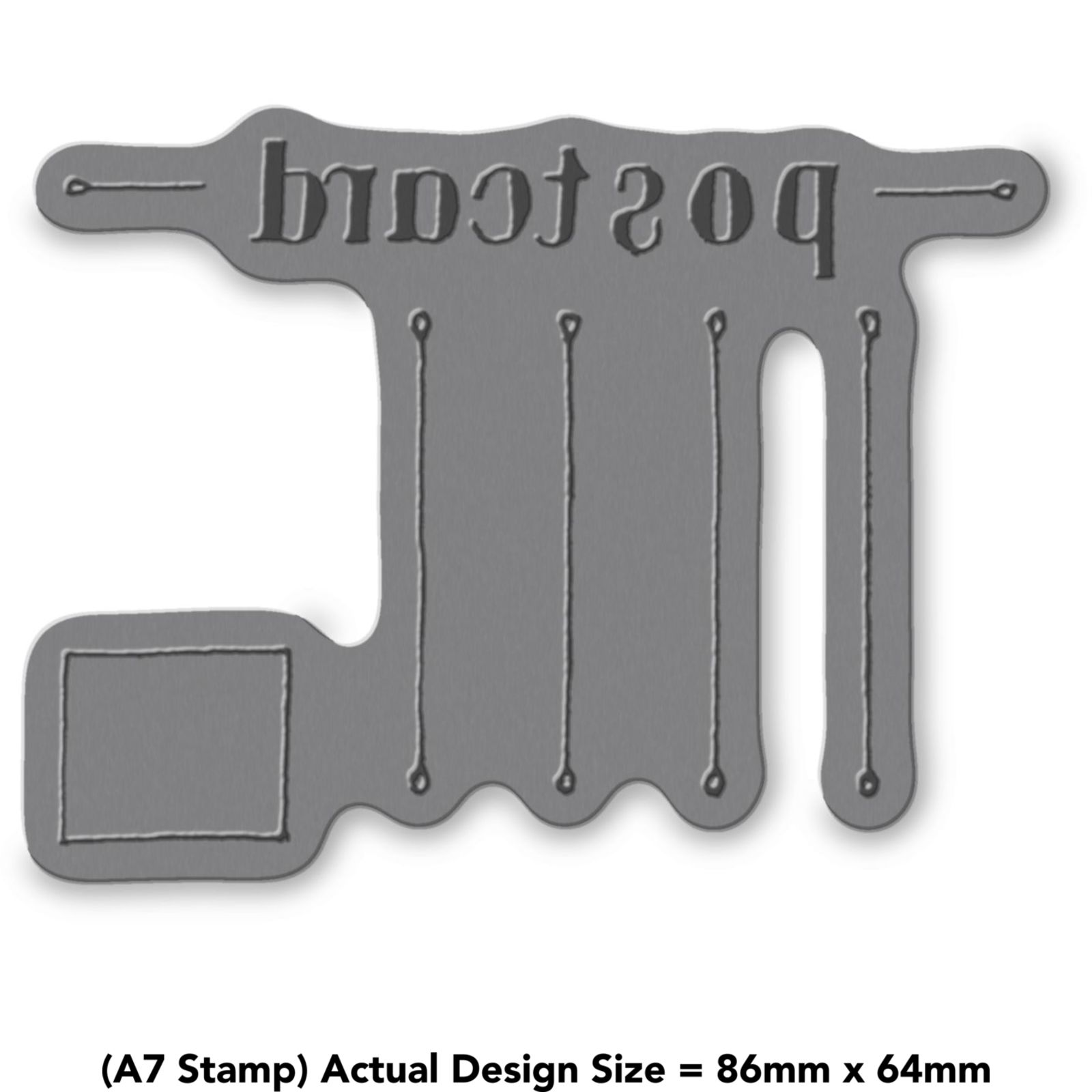 Postcard Rubber Stamp Template