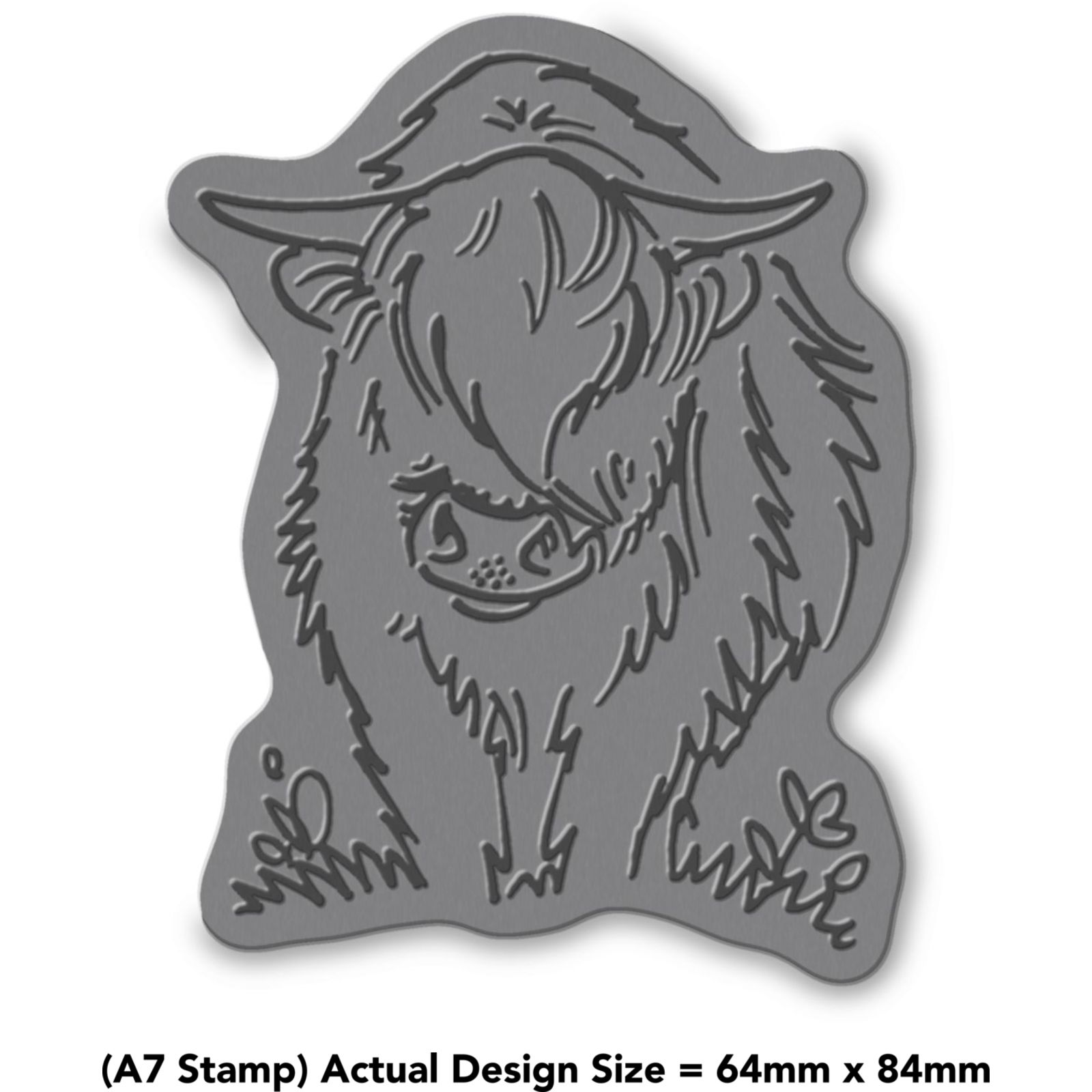 'Highland Cow' Unmounted Rubber Stamp (RS023567) | eBay