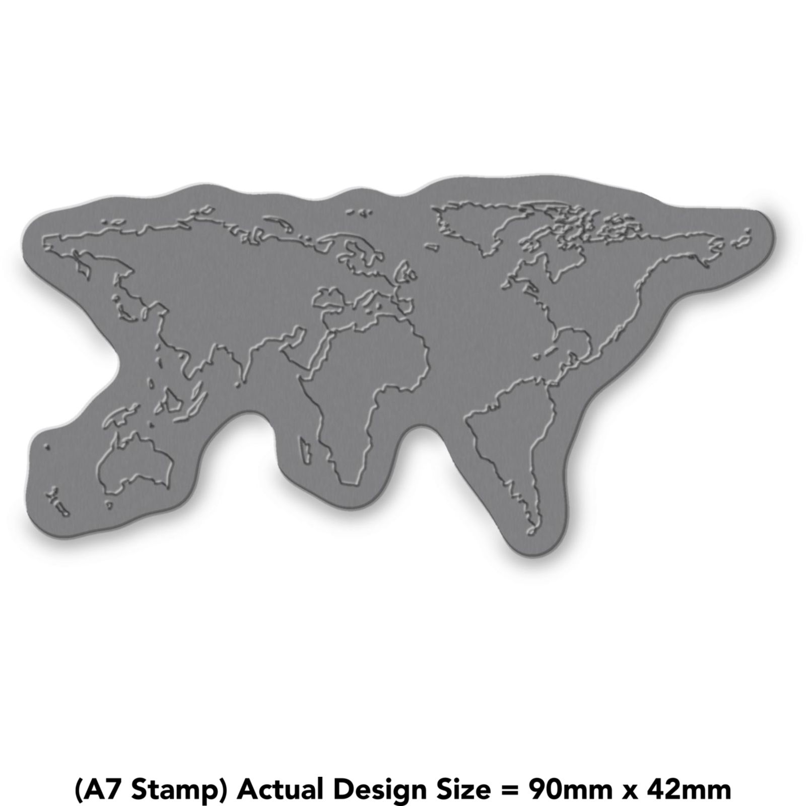 'World Map' Unmounted Rubber Stamp (RS030938) | eBay