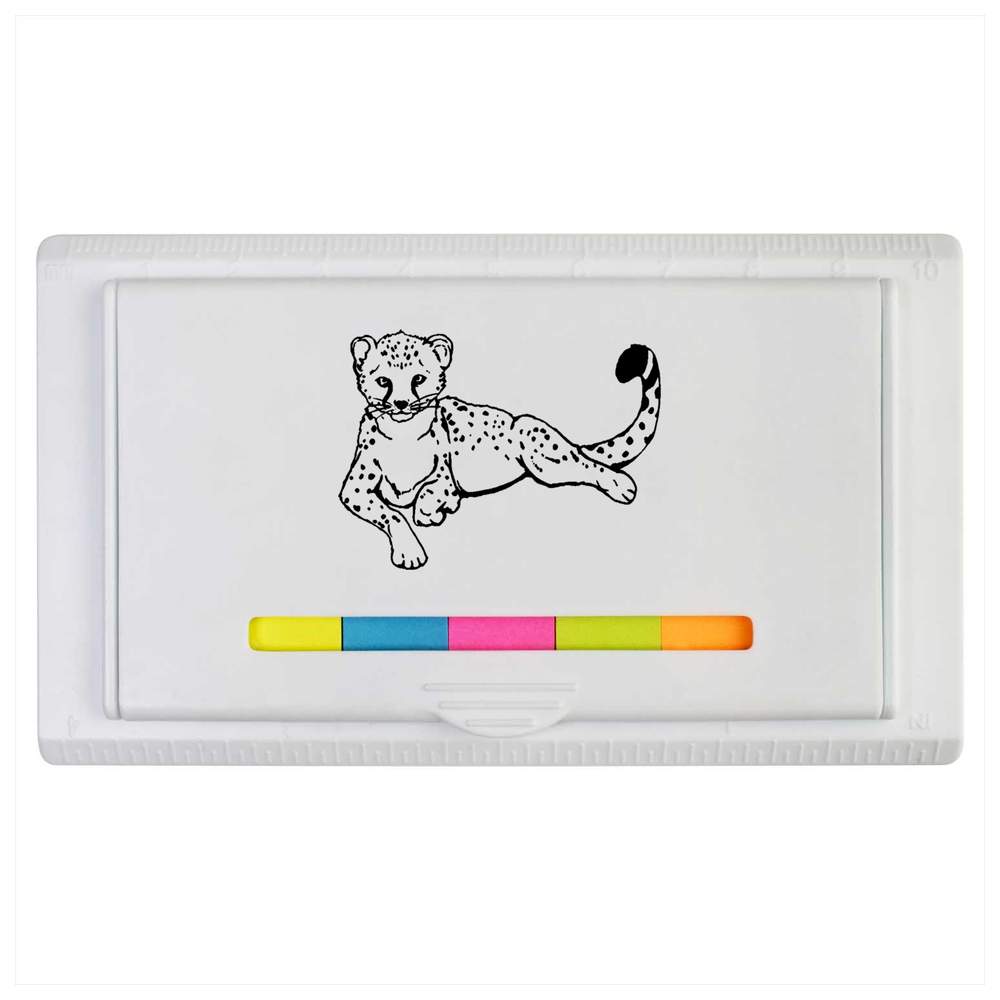 'Cheetah' Sticky Note Ruler Pad (ST00001023)