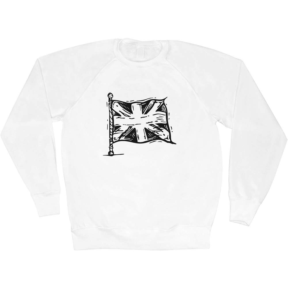 'Flying British Flag' Adult Sweatshirt / Sweater / Jumper (SW047392) | eBay